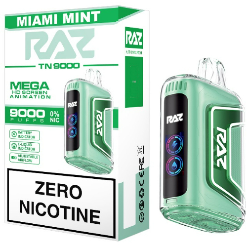 RAZ TN9000 ZERO NIC DISPOSABLE 5 COUNT
